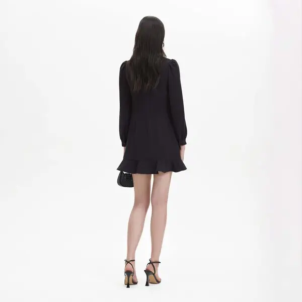 SELF-PORTRAIT Embellished Lace Detail Mini Dress