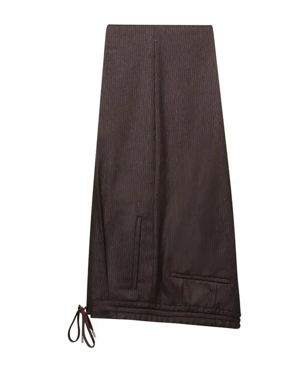LARDINI Single Breasted Striped Two-piece Suit - Brown
