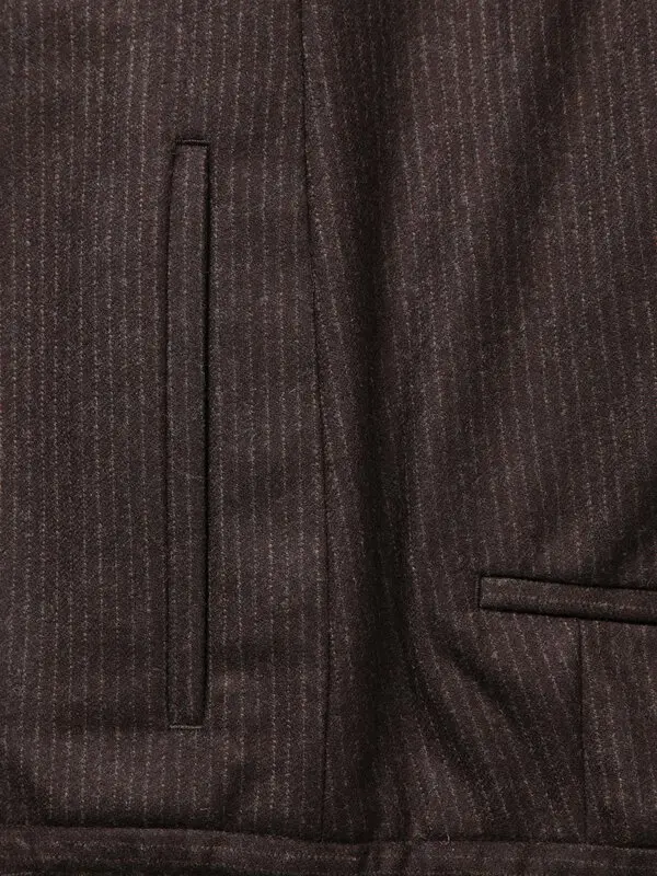 LARDINI Single Breasted Striped Two-piece Suit - Brown