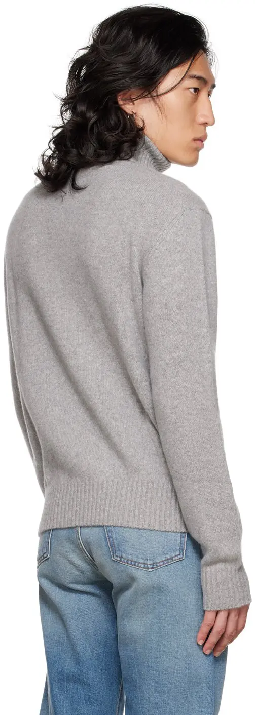 AMI Paris De Coeur Cashmere Turtleneck Sweater