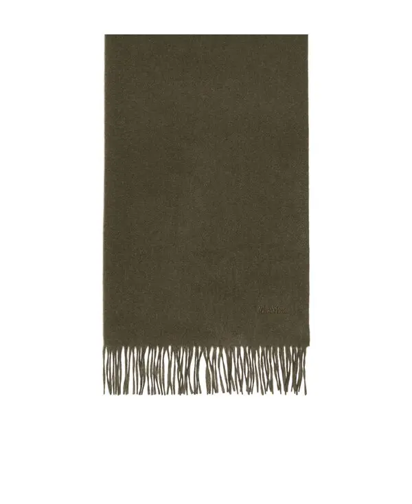 Max Mara Tartan Logo Logo Scarf - Brown