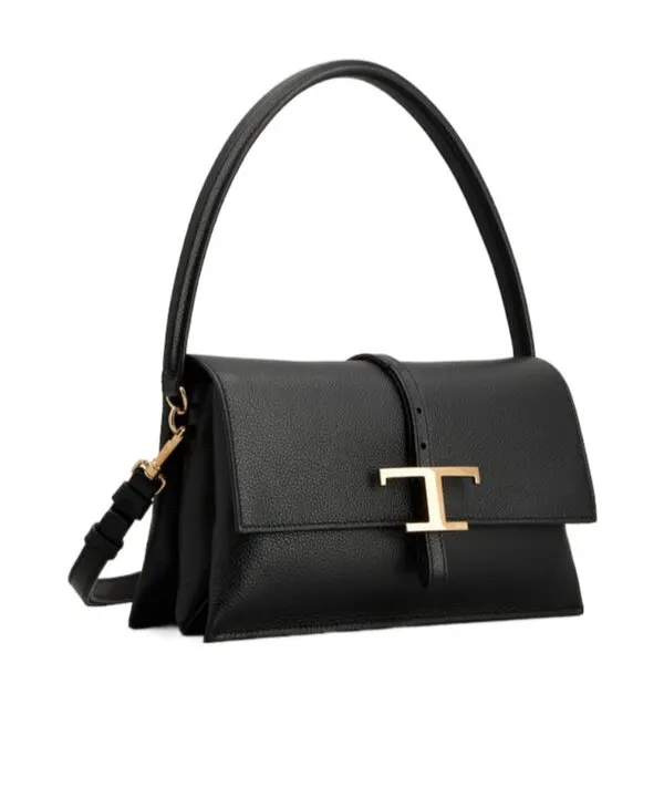 TOD'S Timeless Flap Shoulder Bag - Black