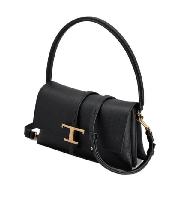 TOD'S Timeless Flap Shoulder Bag - Black