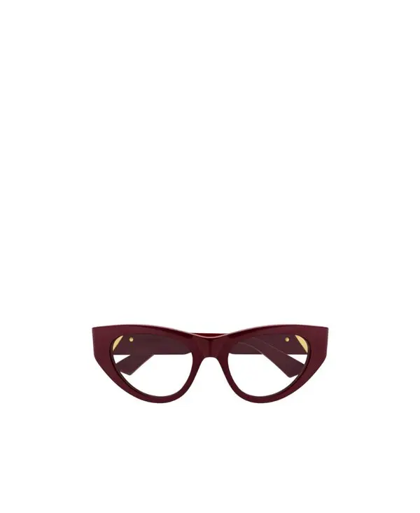 Bottega Veneta Cat Eye Frame Eyeglasses - Red