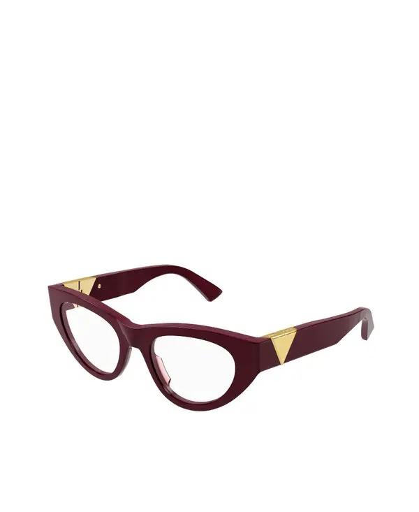 Bottega Veneta Cat Eye Frame Eyeglasses - Red