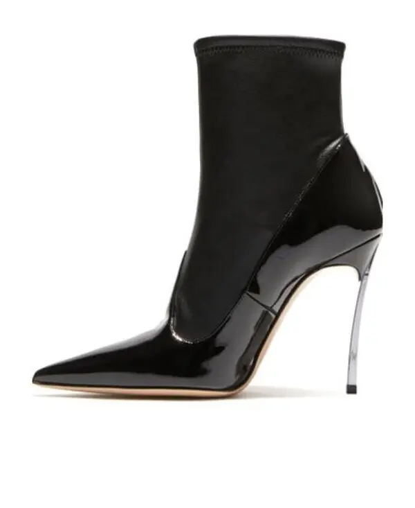 Casadei Superblade Pointed Toe High Heel Boots