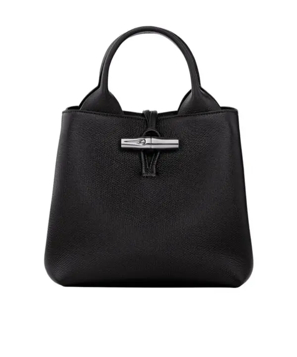 Longchamp Le Roseau S Top Handle Bag - Black