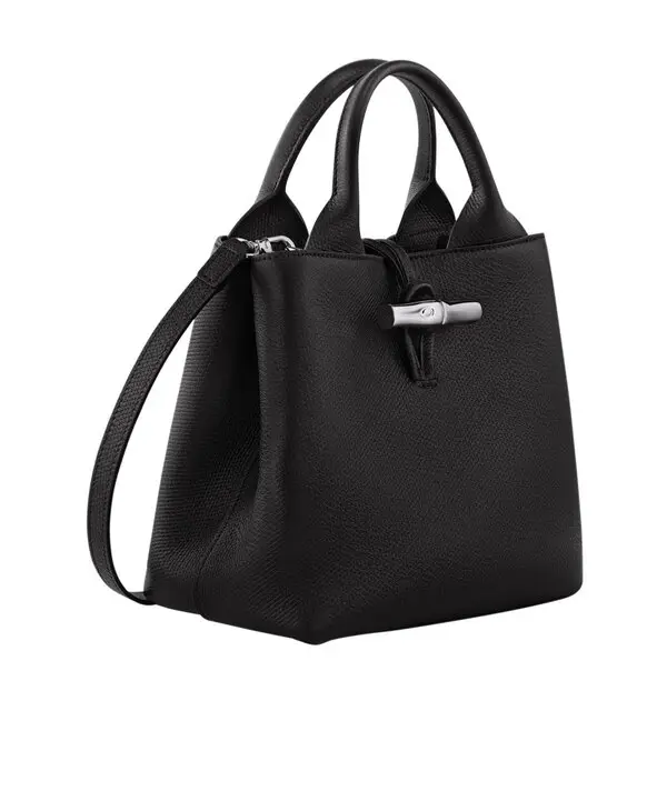 Longchamp Le Roseau S Top Handle Bag - Black