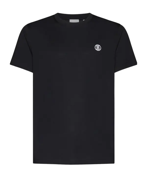 Burberry Logo Embroidered Crewneck T-shirt