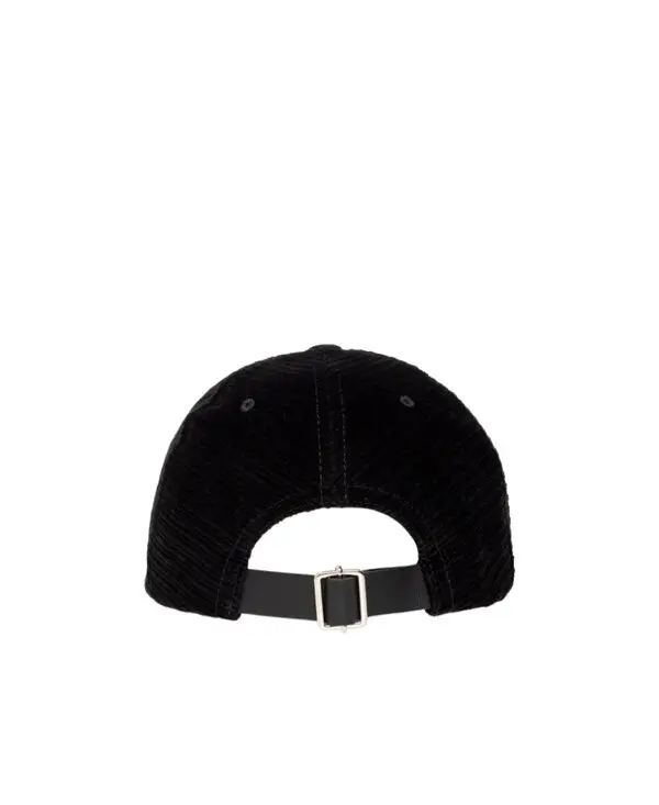 Moncler Logo Patch Baseball Cap - Black
