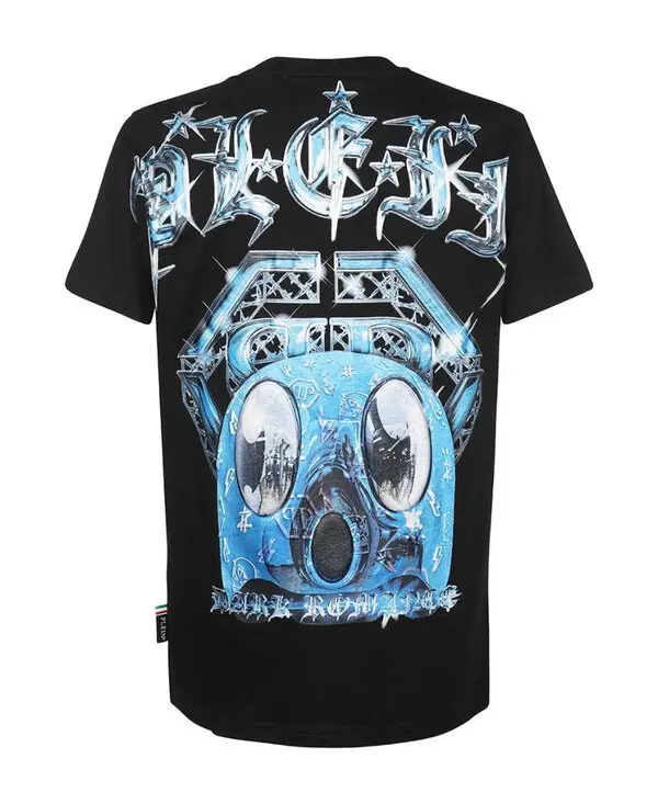 Philipp Plein Logo Printed Crewneck T-shirt - Black