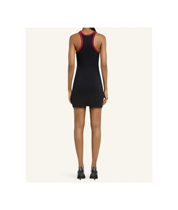 COURREGES Racerback Sleeveless Mini Dress With Ac Logo