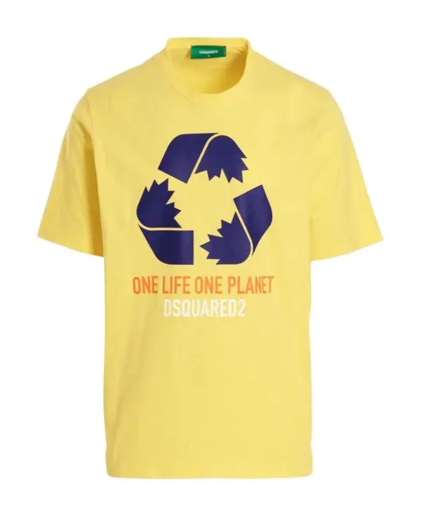 Dsquared2 Logo Printed Slouchy Fit Jersey T-shirt