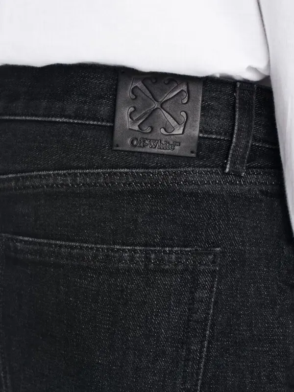 Off-White Logo Jeans - Black
