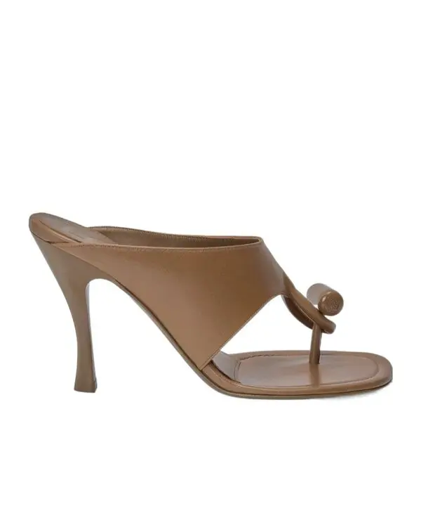 Loewe Open-toe High-heeled Sandals With Signature Buckle
