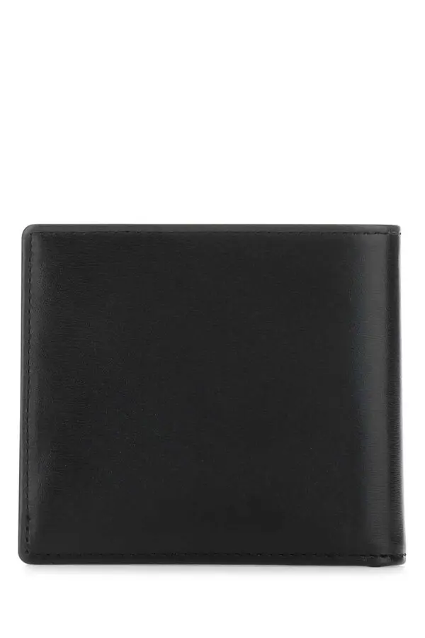 TOD'S Logo Plaque Bi-fold Wallet - Black