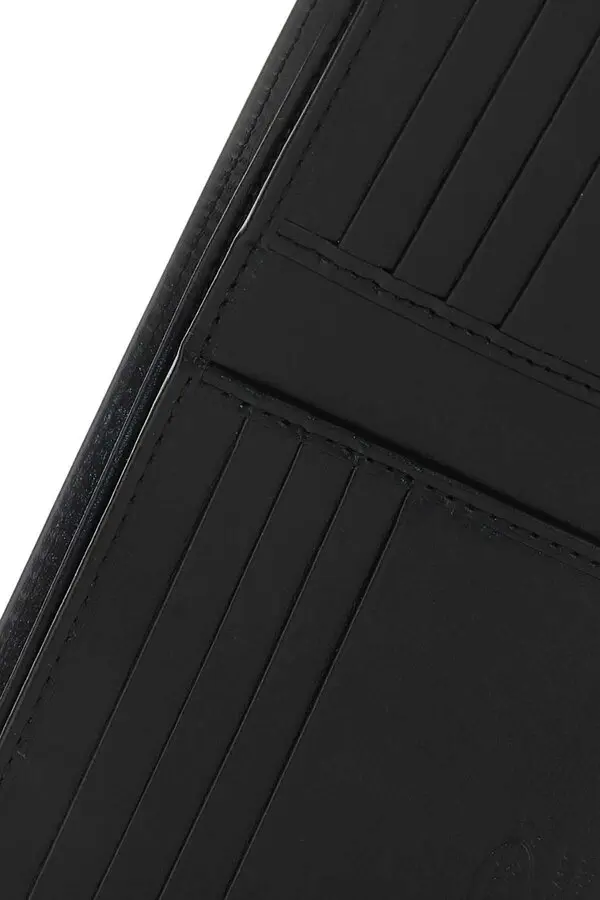 TOD'S Logo Plaque Bi-fold Wallet - Black