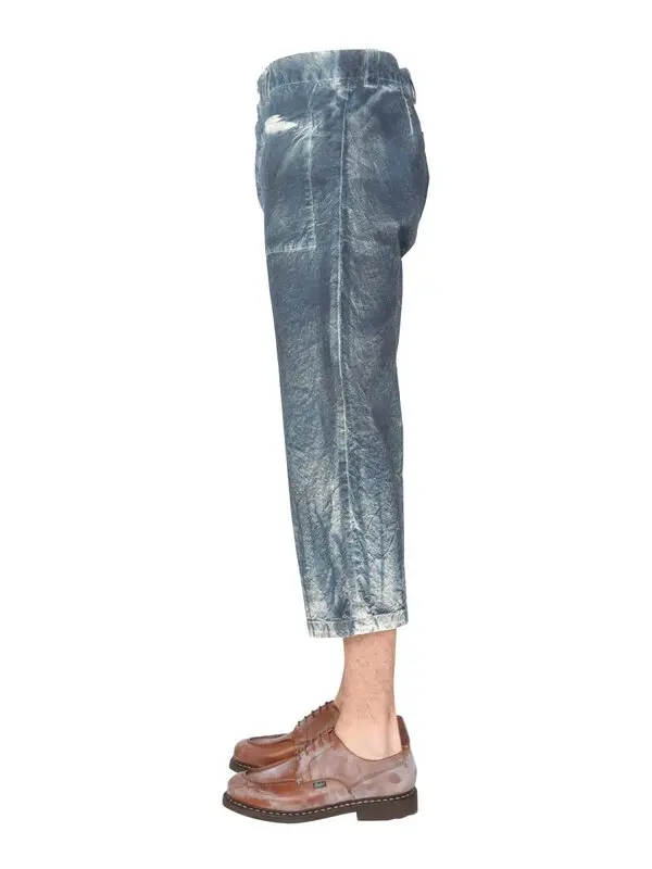 Sunnei Cropped Straight Pants - Gray