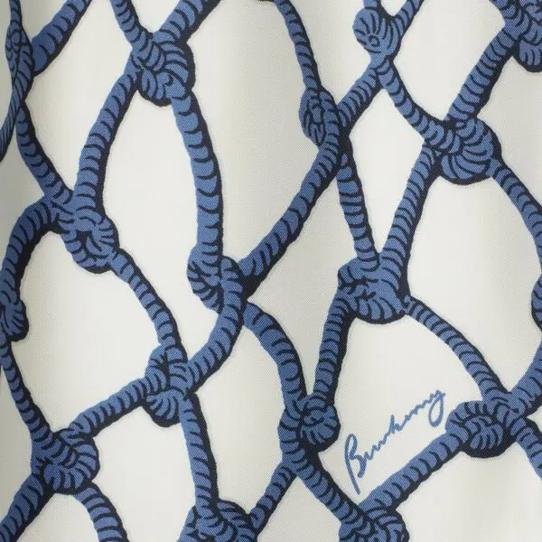 Burberry Allover Knot Printed Drawstring Shorts