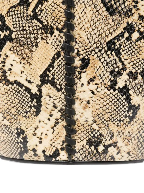 Isabel Marant Étoile Snakeskin-print Drawstring Tote Bag