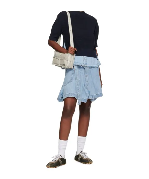 Sacai Belted Denim Skirt