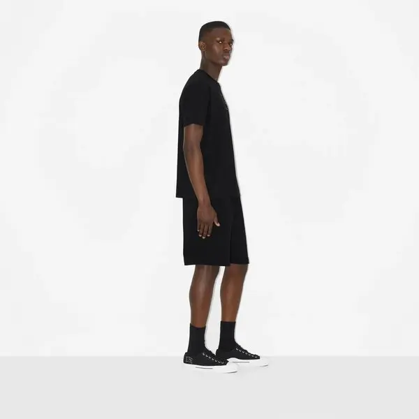 Burberry Ekd Printed Crewneck T-shirt - Black