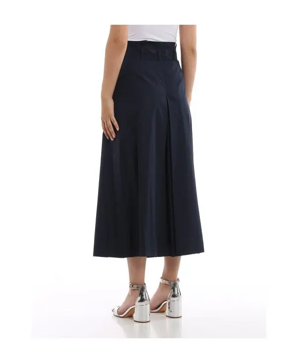 Max Mara Lace-up Wide-legged Casual Pants