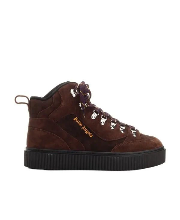 Palm Angels Lace-up Hiking Boots - Black