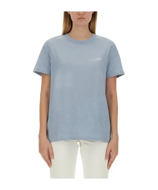A.p.c. Logo Printed Crewneck T-shirt - Multicolor