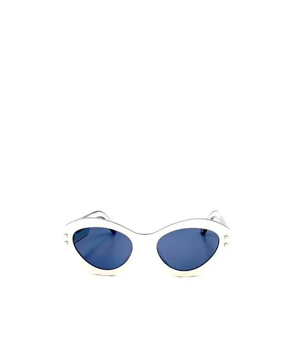 Dior Logo Embellished Cat Eye Sunglasses - Blue
