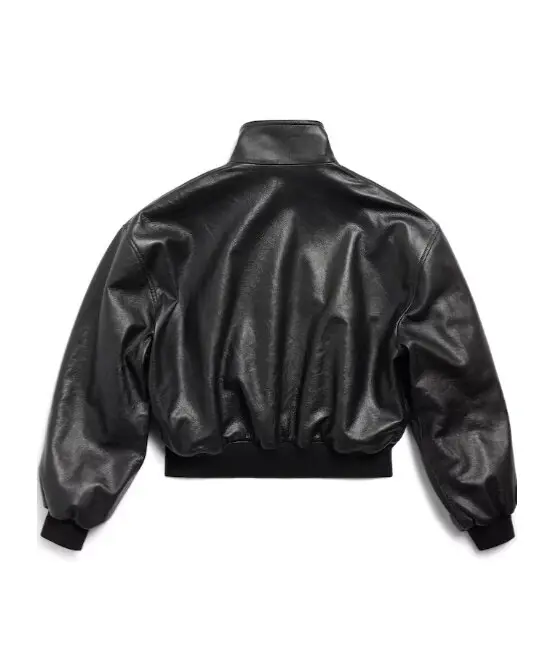 Balenciaga High-neck Leather Jacket