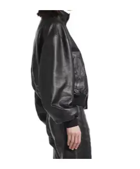 Balenciaga High-neck Leather Jacket