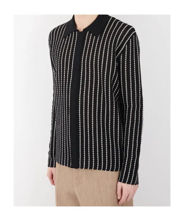 JIL SANDER Crochet Knitted Cardigan