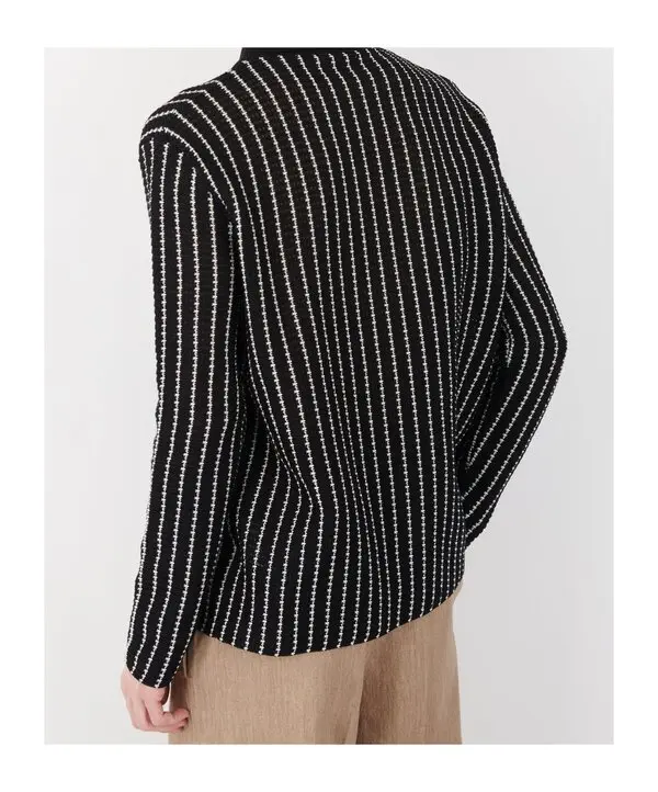 JIL SANDER Crochet Knitted Cardigan