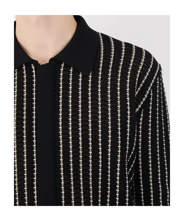 JIL SANDER Crochet Knitted Cardigan