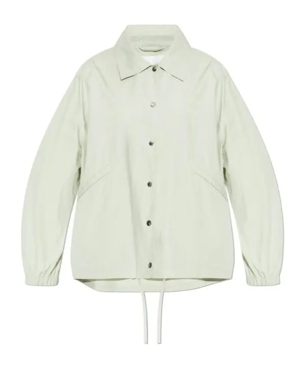 JIL SANDER Logo-printed Textured Jacket - White