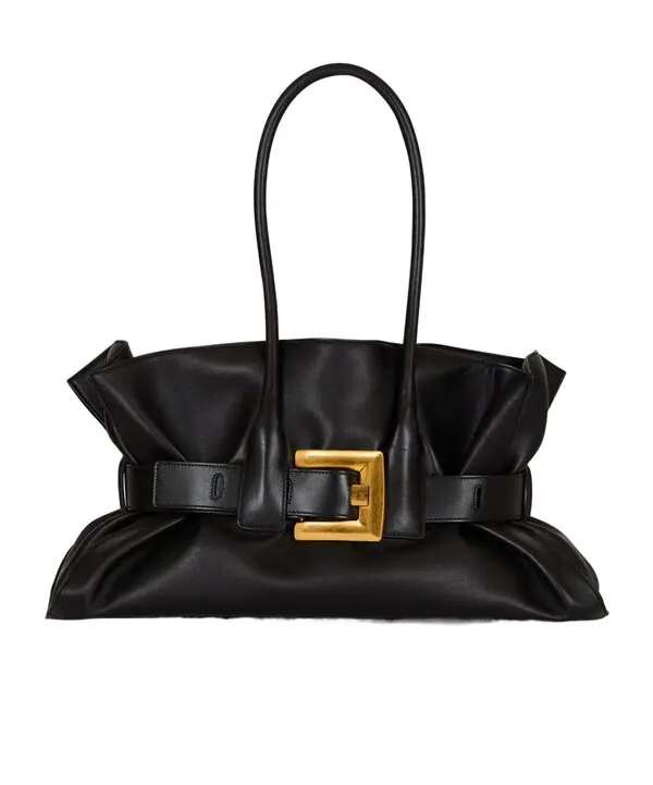 Balmain Large Calfskin Anthem Bag - Black