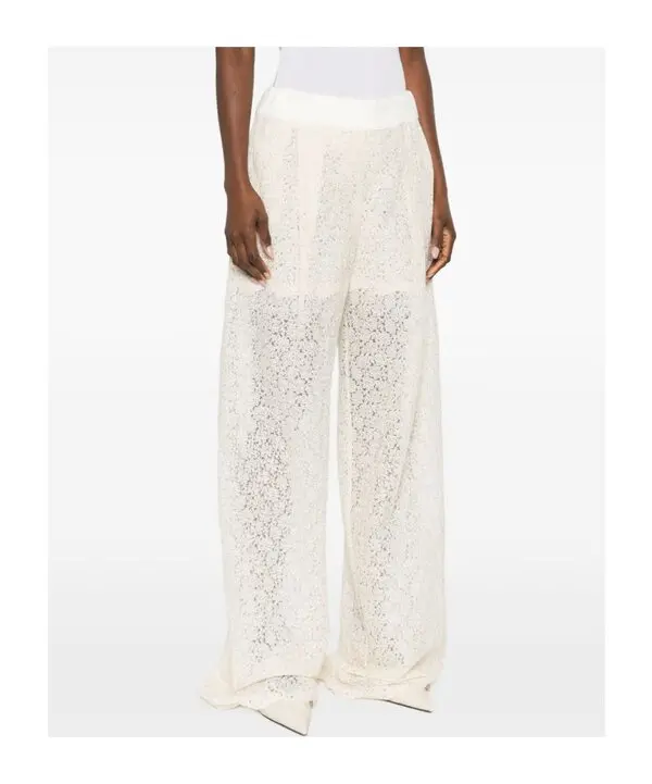 Ermanno Scervino Scalloped Lace Trousers