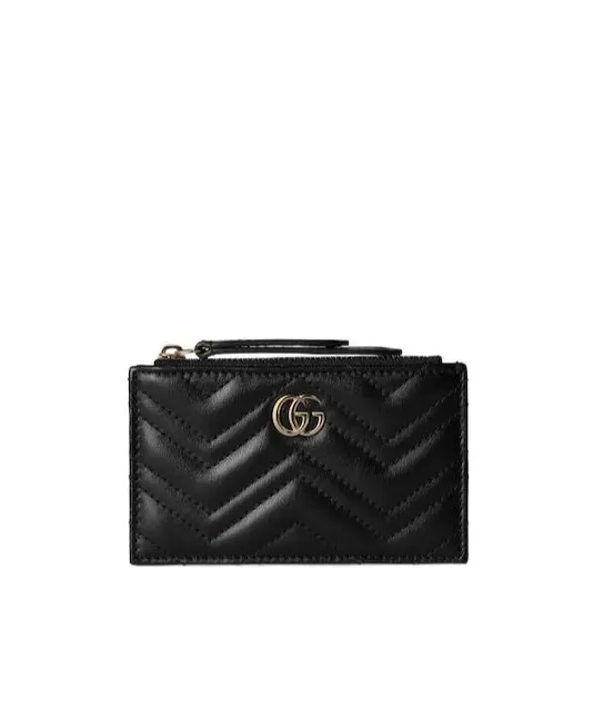Gucci Gg Marmont Key Pouch - Black