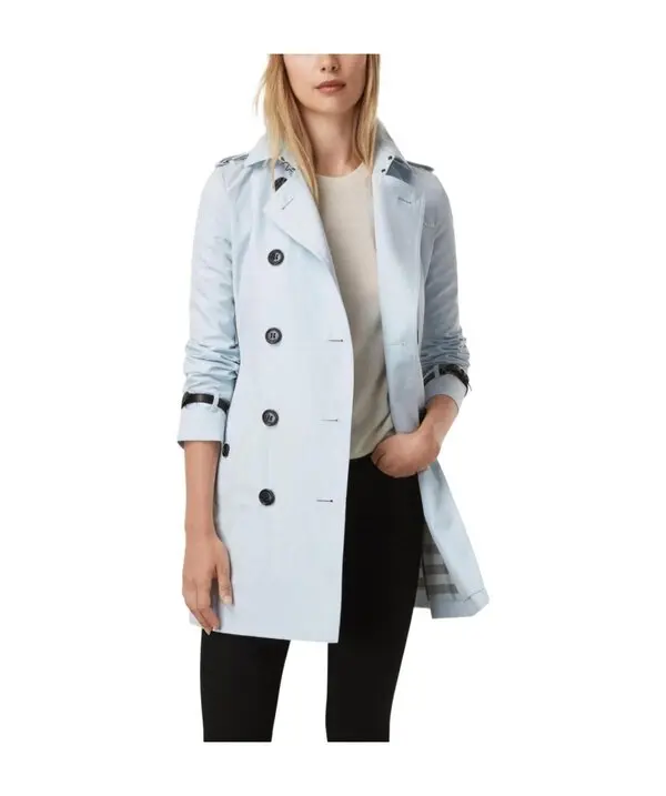 Burberry Double-breasted Trench Coat With Classic Collar
