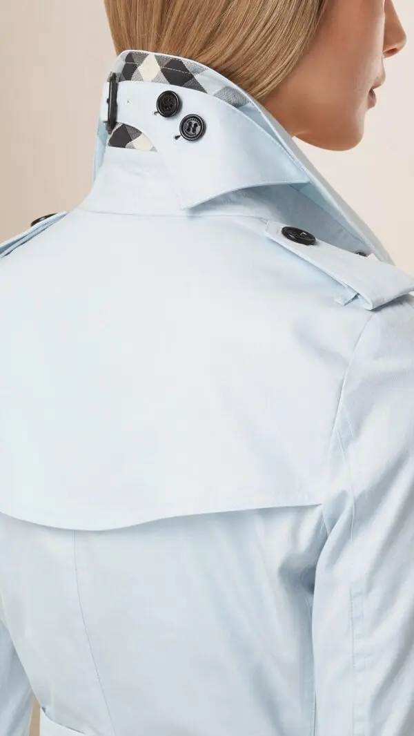 Burberry Double-breasted Trench Coat With Classic Collar