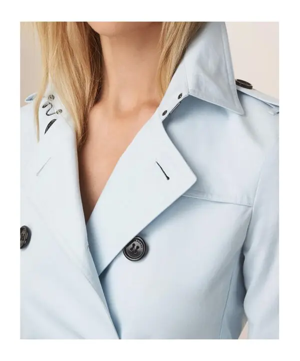 Burberry Double-breasted Trench Coat With Classic Collar