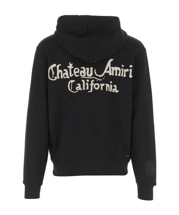 Amiri Logo-printed Full Zip Hoodie