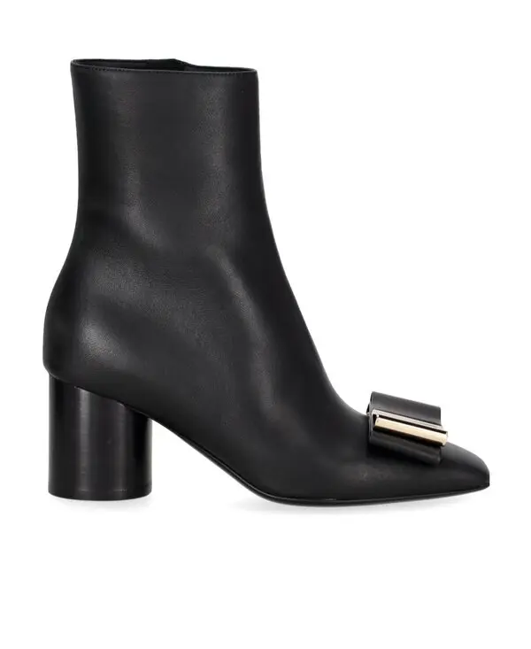 FERRAGAMO Ankle Boots With Block Heel And Square Toe