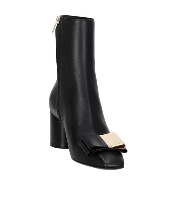 FERRAGAMO Ankle Boots With Block Heel And Square Toe