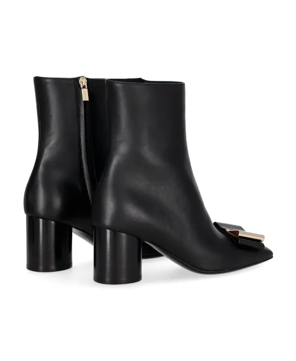 FERRAGAMO Ankle Boots With Block Heel And Square Toe
