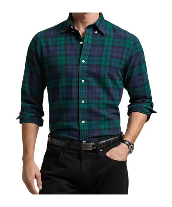 Polo Ralph Lauren Plaid Brushed Buttoned Oxford Shirt