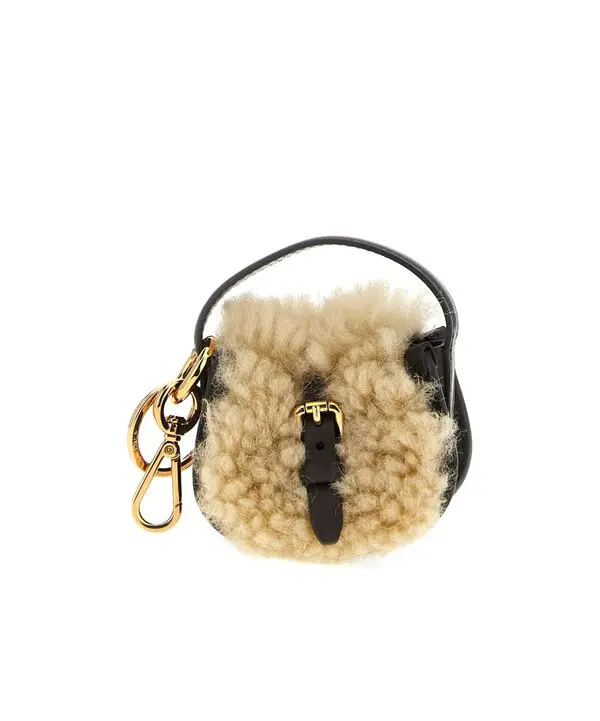 Etro Shearling Bag Cindolo - Nude
