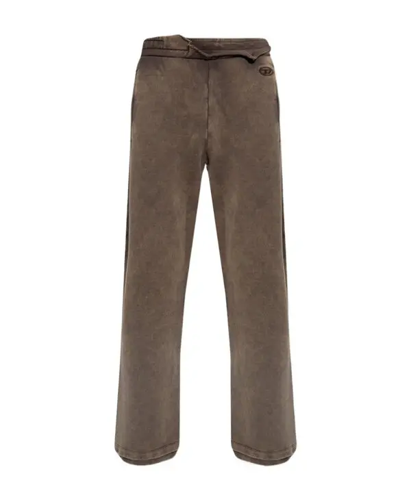 DIESEL® Wide-leg Sweatpants - Brown