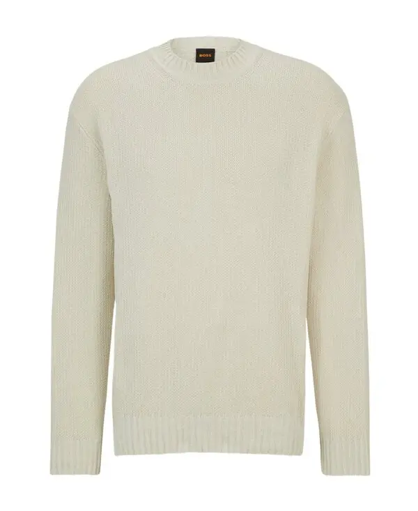 Hugo Boss Ribbed-knit Cotton Jumper - Nude